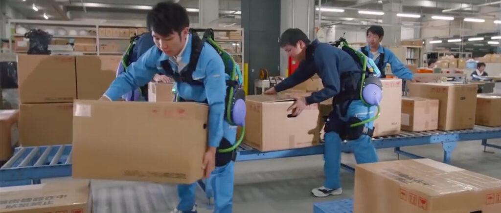 Connecting customers to product: lift and carry exoskeletons Industrial ...