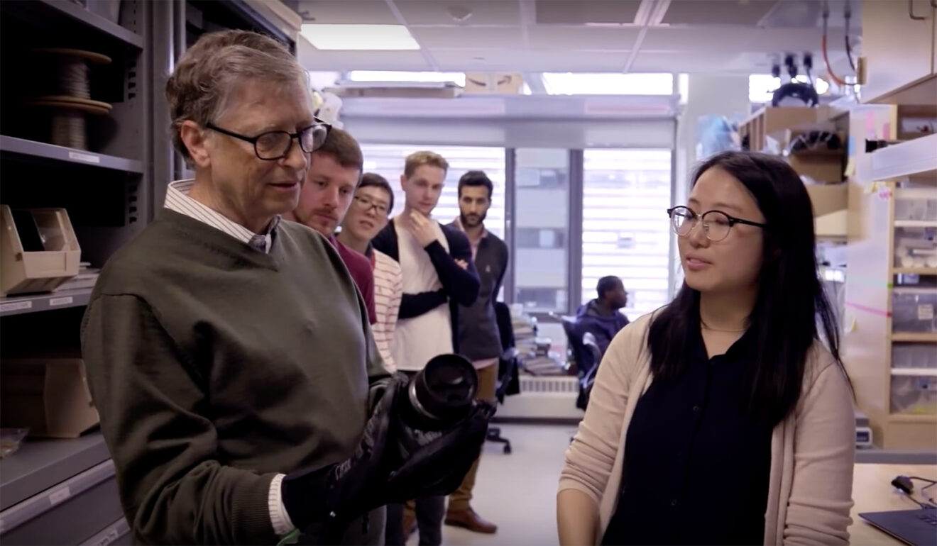 Bill Gates Examines Exosuits at the Wyss Institute at Harvard ...