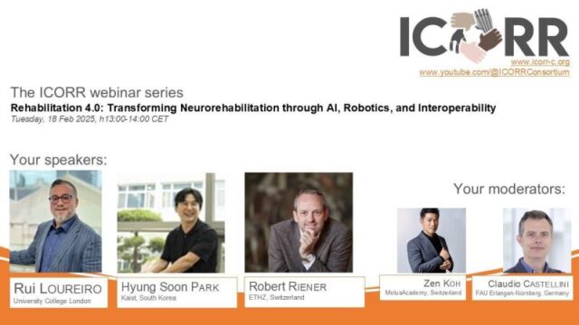 Webinar by ICORR: Rehabilitation 4.0 - Exoskeleton Report
