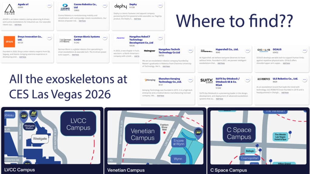Where to find all the exoskeletons at CES 2026 Events Exoskeleton Report